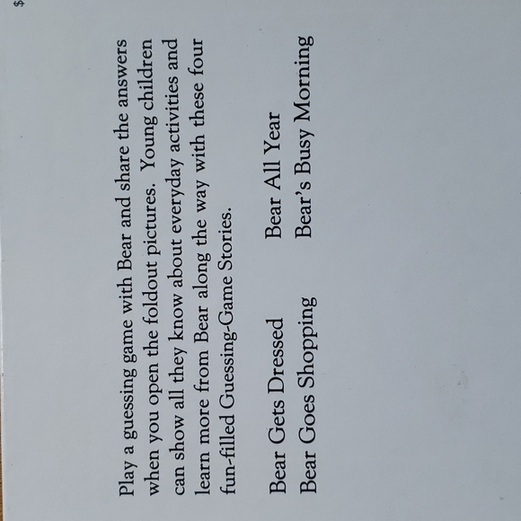 Other | Vintage 8s Bear Goes Shopping A Guessing Game Story Hardcover ...